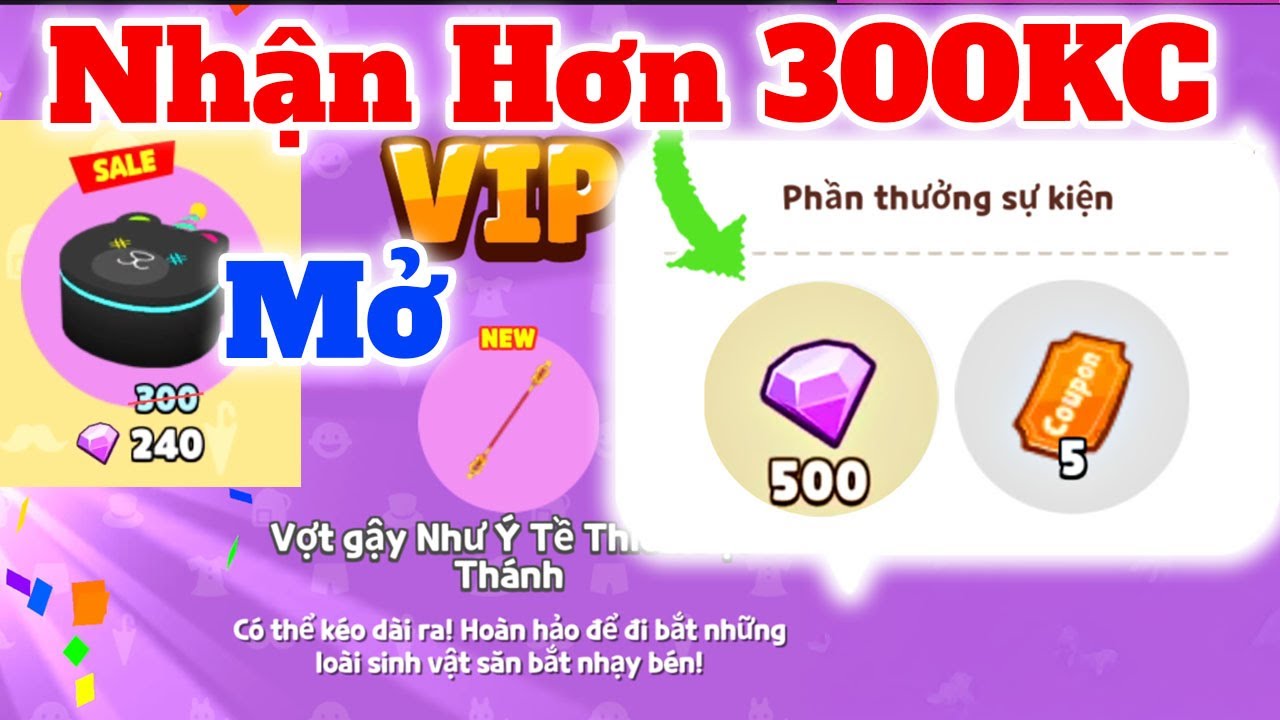 Nhận Hơn 300KC và Vợt Gậy Ngộ Không Play Together - YouTube