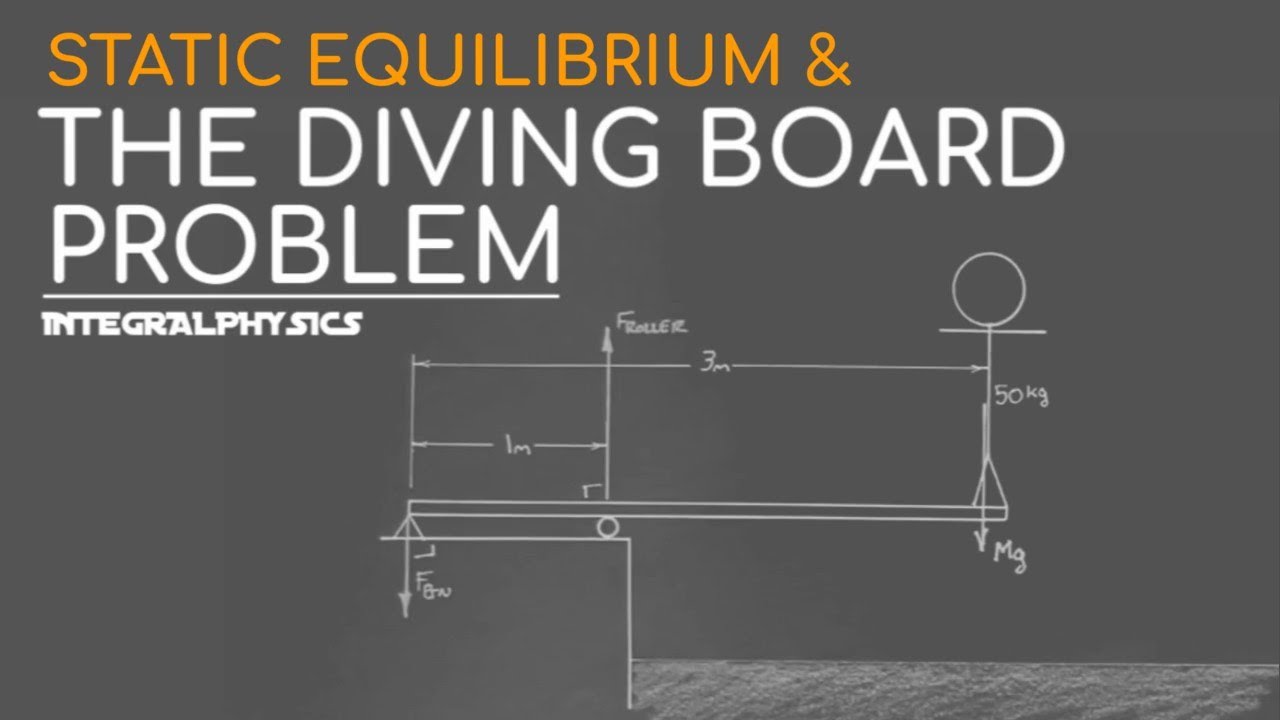 Statics for Engineers: The Diving Board Problem - YouTube