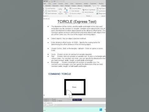 AutoCAD TCIRCLE Tool: Circle, Slot, and Rectangle Creation around Text | Tutorial - YouTube