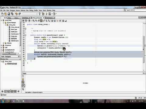 Java Tutorial Quick Sort Using NetBeans - YouTube