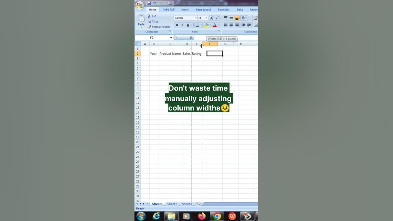 VBA AutoFit in Excel‼️ #excel #viralvideo #viralshorts #exceltricks #exceltips - YouTube