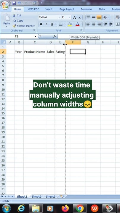VBA AutoFit in Excel‼️ #excel #viralvideo #viralshorts #exceltricks #exceltips - YouTube