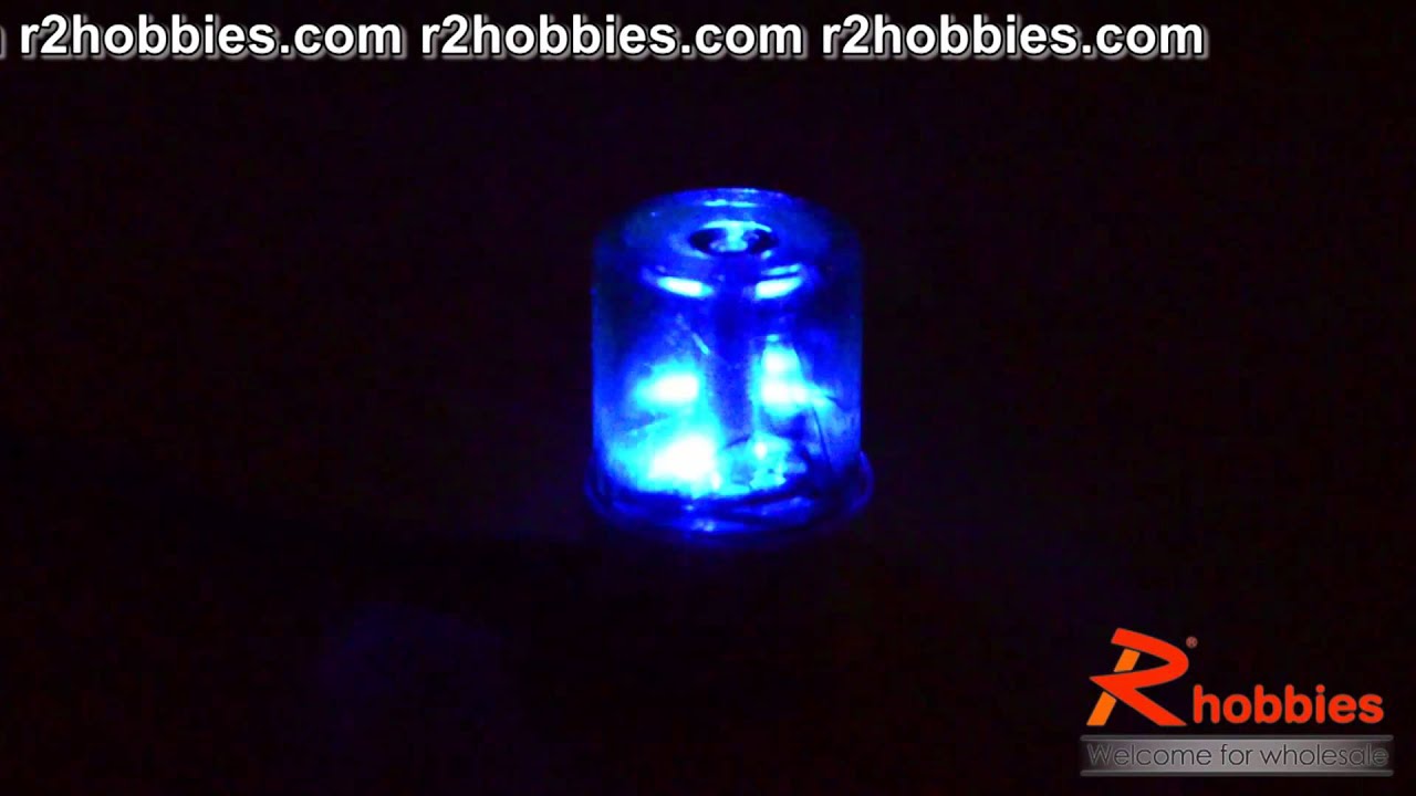 Φ13.5mm Police Petrol 360° Rotation LED Light Beacon for 1/10 to 1/14 ...