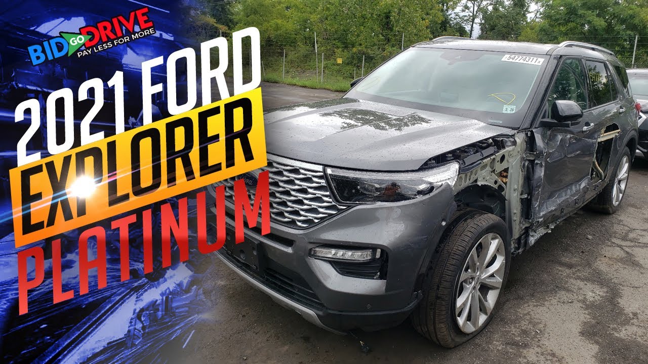 2021 Ford Explorer Platinum Salvage ( Walk Around Video ) | BidGoDrive ...