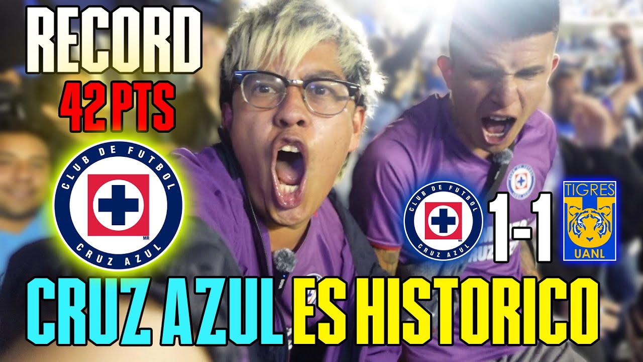 ¡NUEVO RECORD! Reacciones CRUZ AZUL 1-1 TIGRES Jornada 17 DESDE EL ...