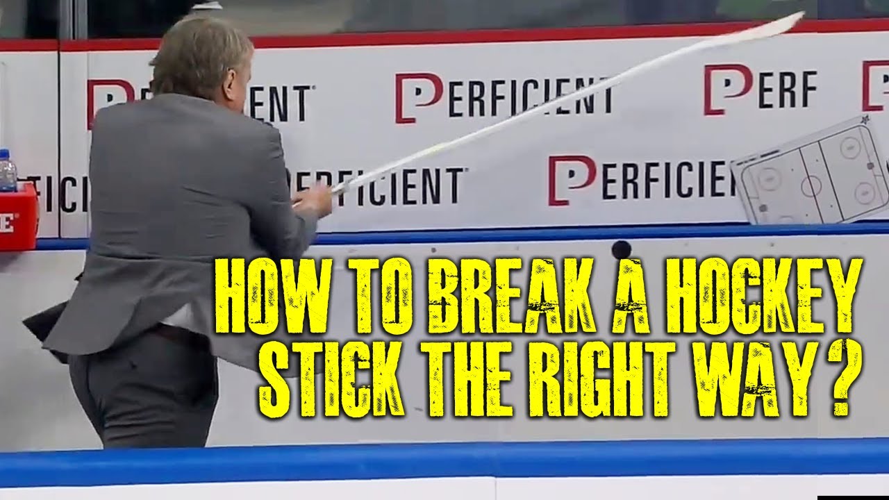 How To Break A Hockey Stick...And Injure Yourself - YouTube