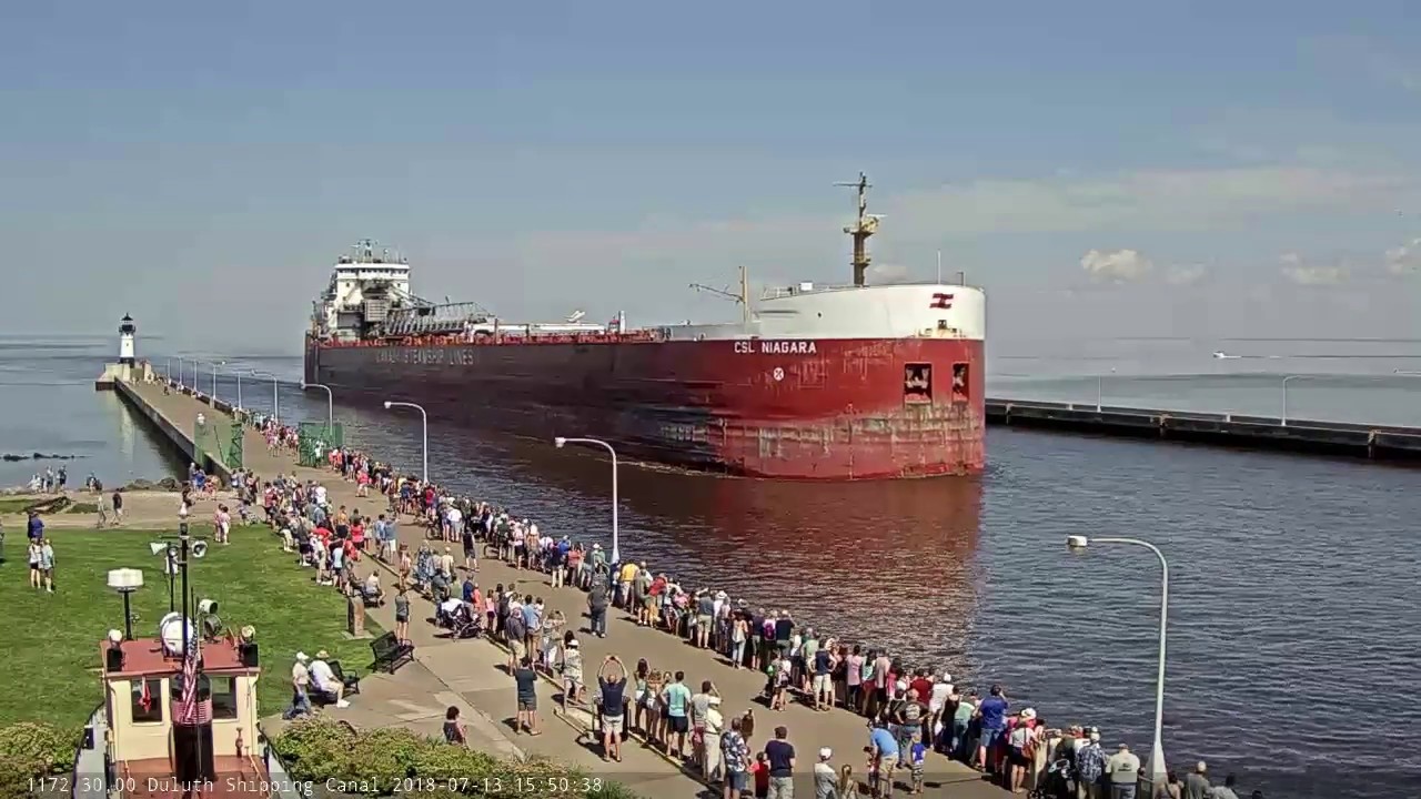 CSL Niagara arrived Duluth 07/13/2018 - YouTube