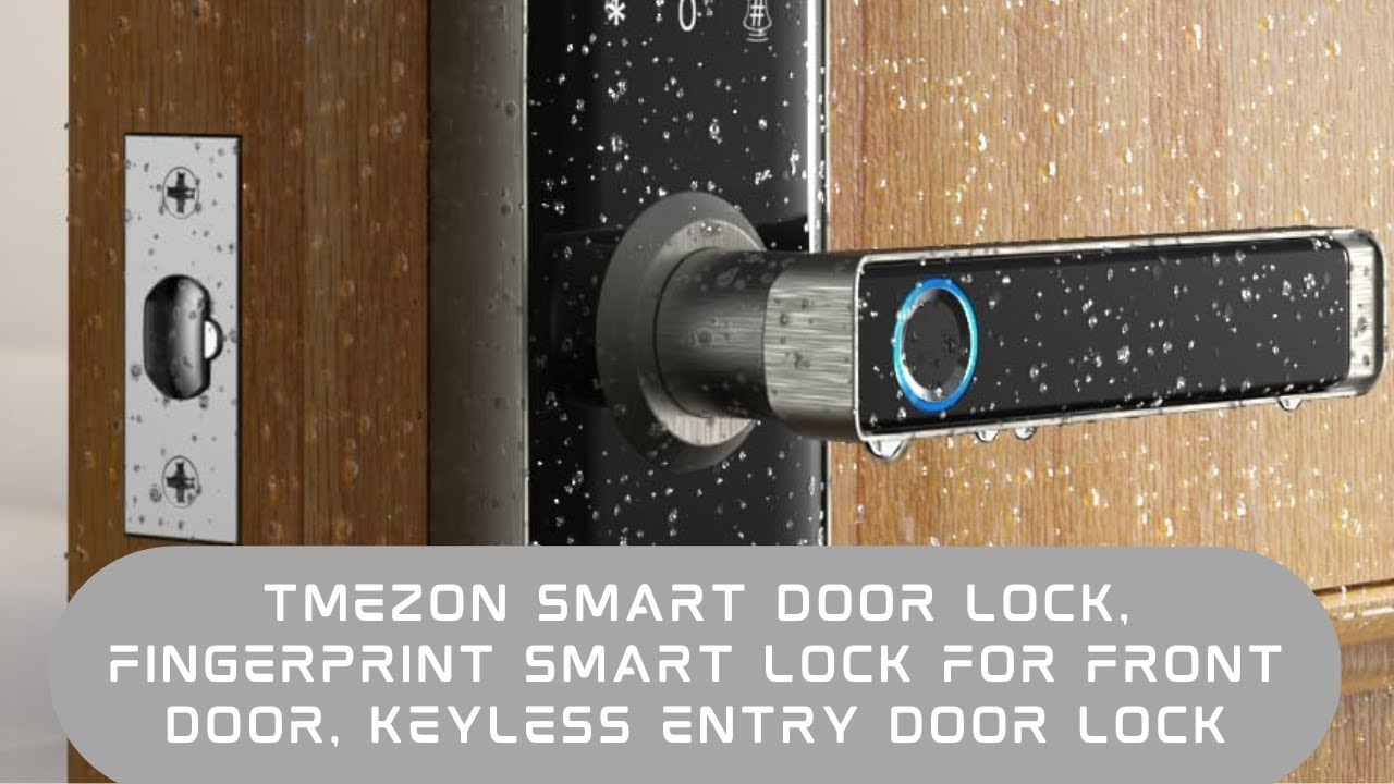 Home Security TMEZON Smart Door Lock, Fingerprint Smart Lock for Front ...