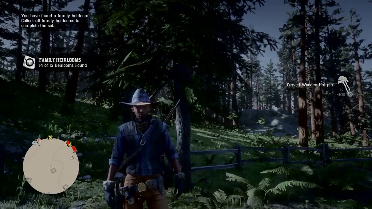 RDR2 Online: Carved Wooden Hairpin - Tall Trees - YouTube