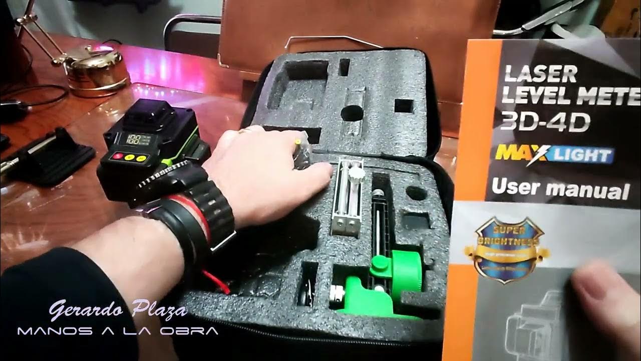 LASER LEVER METER 3D-4D MAXLIGHT - YouTube
