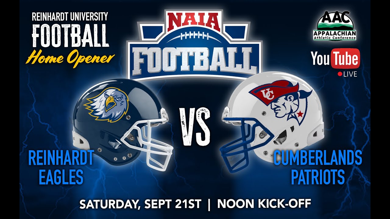 Reinhardt Football vs Cumberlands, 9/21/2024, 12 pm HOMEOPENER - YouTube