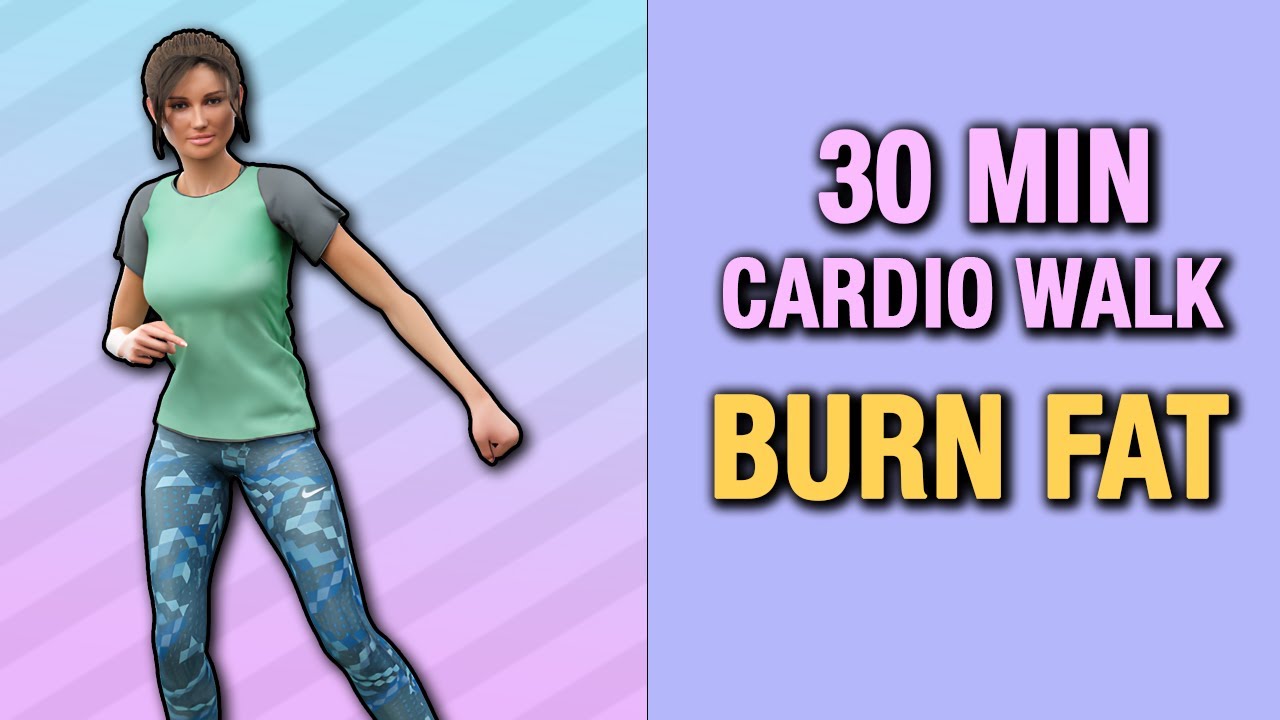 30-Min Cardio Walk: Burn Fat & Boost Energy At Home! - YouTube