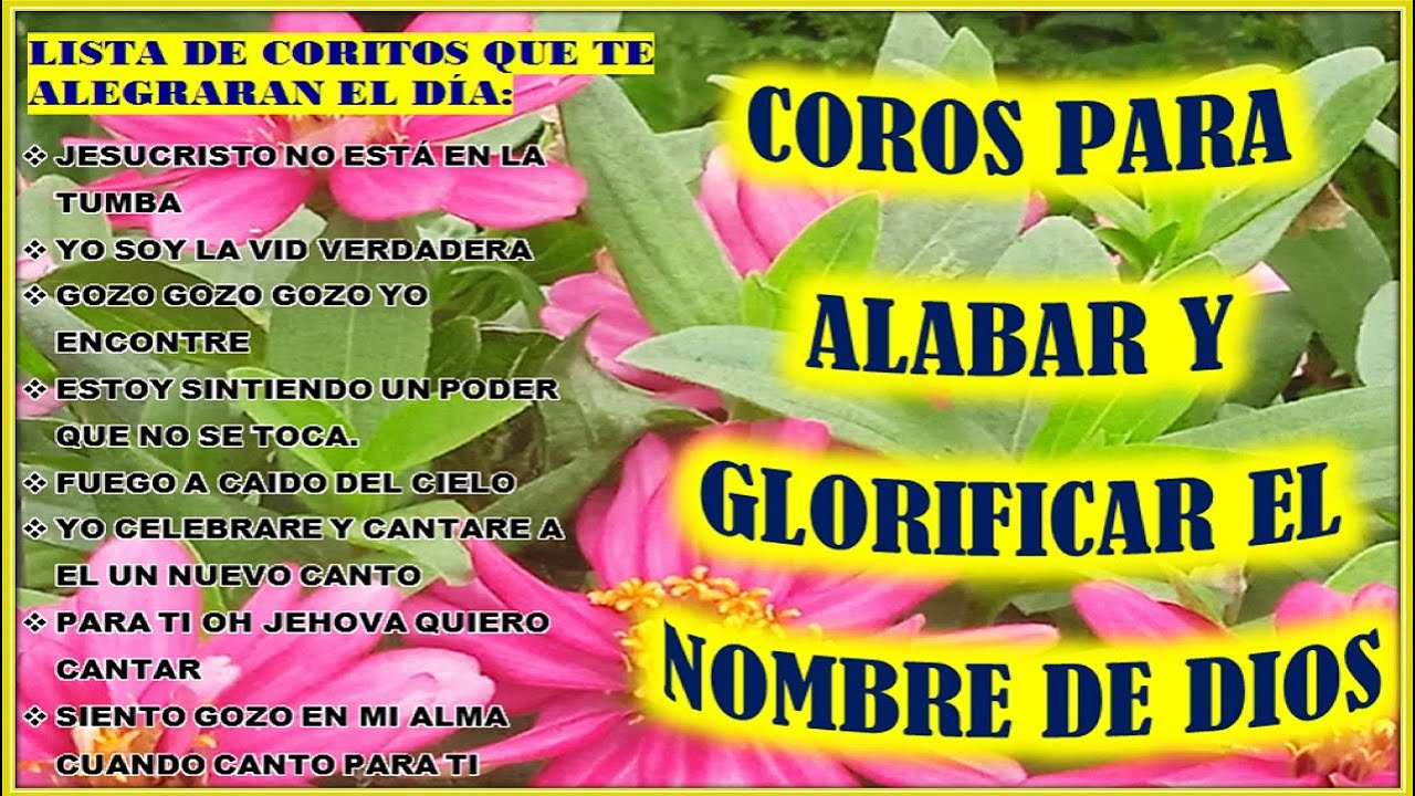 12 COROS QUE TE ALEGRARAN EL DÍA - VÍDEO CON LETRAS - PARA GLORIFICAR A ...