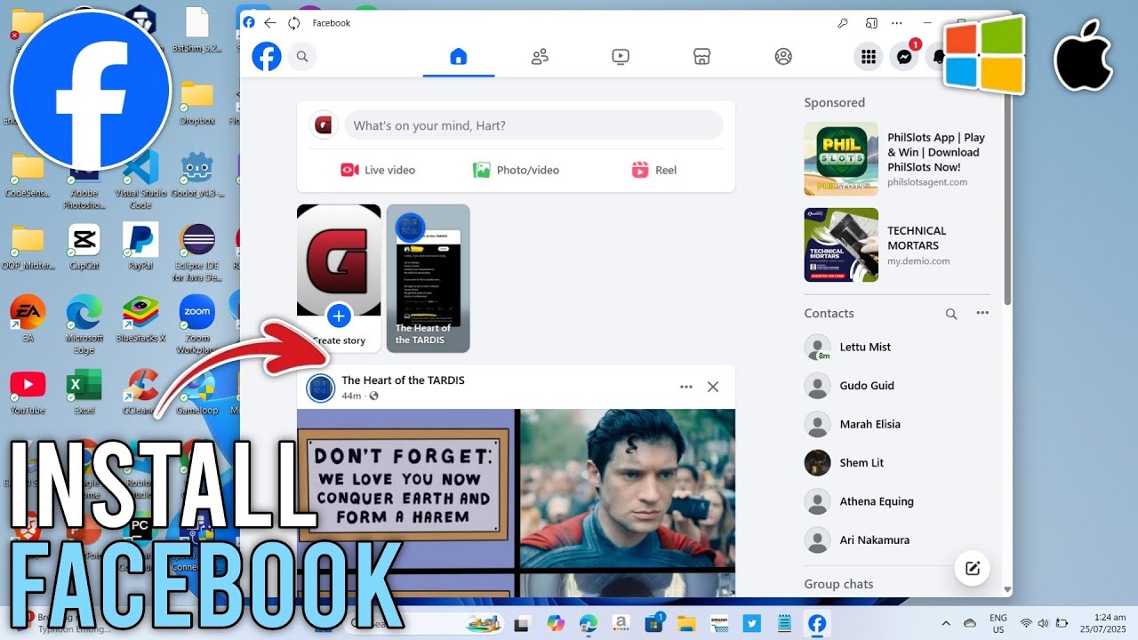 How to Download FACEBOOK on PC or Laptop - Easy Step-by-Step Guide ...