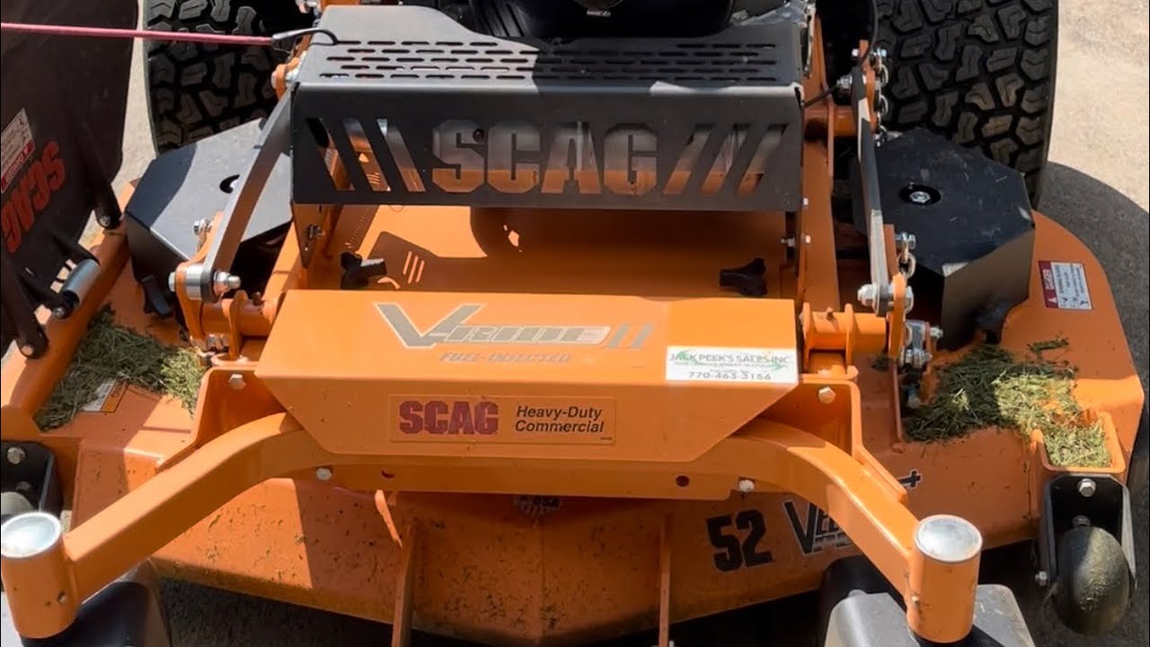 Scag V ride 2 oil change 2023 - YouTube