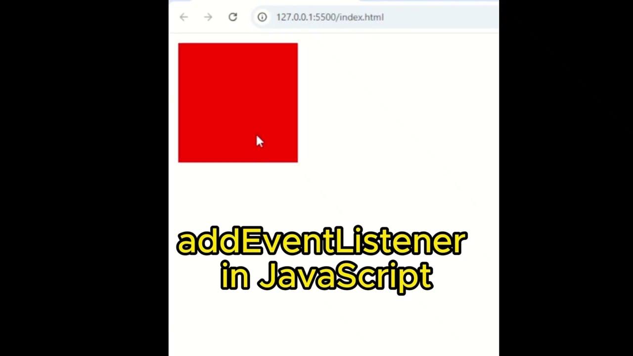JavaScript addeventListener#javascriptforbeginners - YouTube