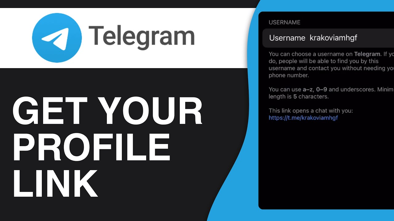 How To Get Your Telegram Profile Link - Easy Tutorial - YouTube