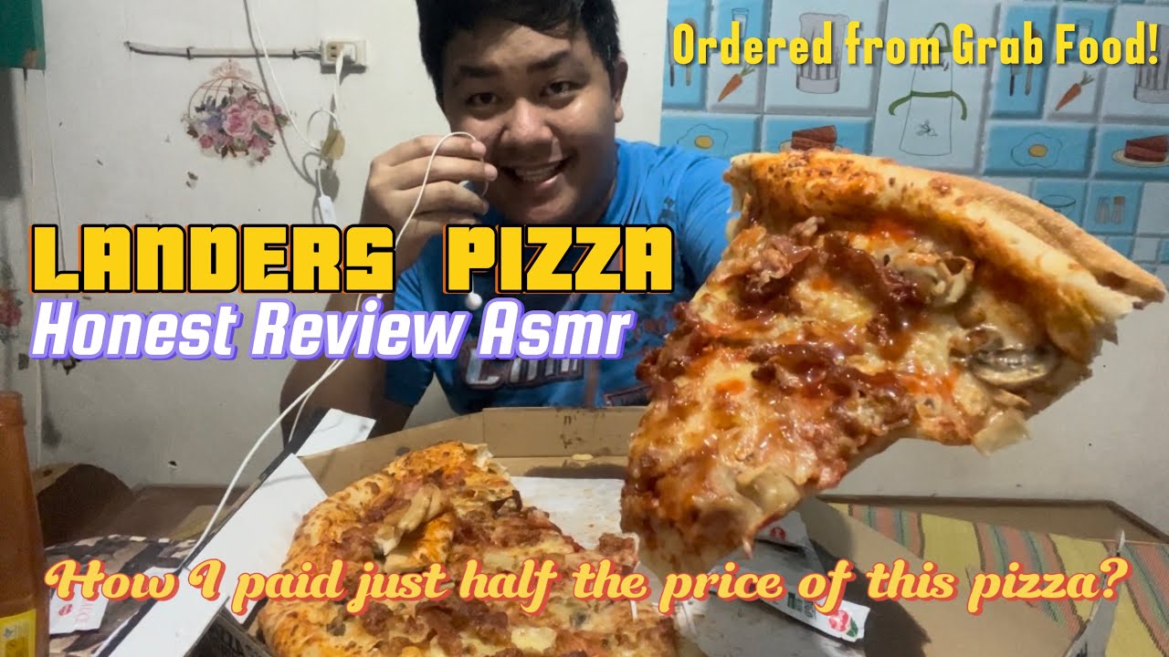 LANDERS PIZZA ASMR N.Y. SMOKED BACON MUSHROOM PIZZA #landerspizza #youtube #youtubeshorts - YouTube