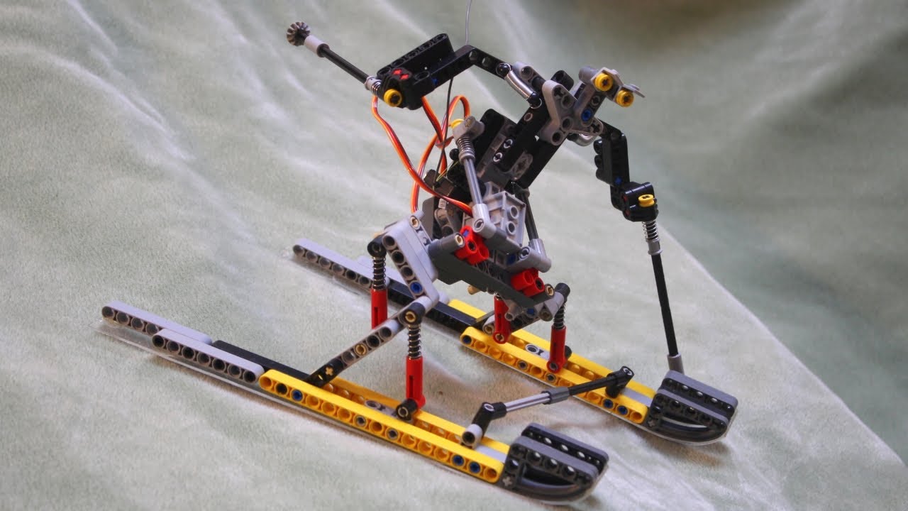 Lego Technic Downhill Skiing Robot Really Skis on Snow (Moc) - YouTube