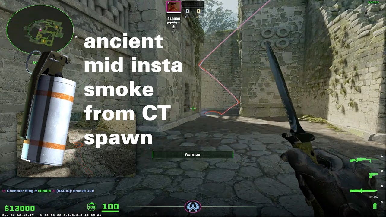 Ancient mid insta smoke from CT for premier mode | 2023 - YouTube