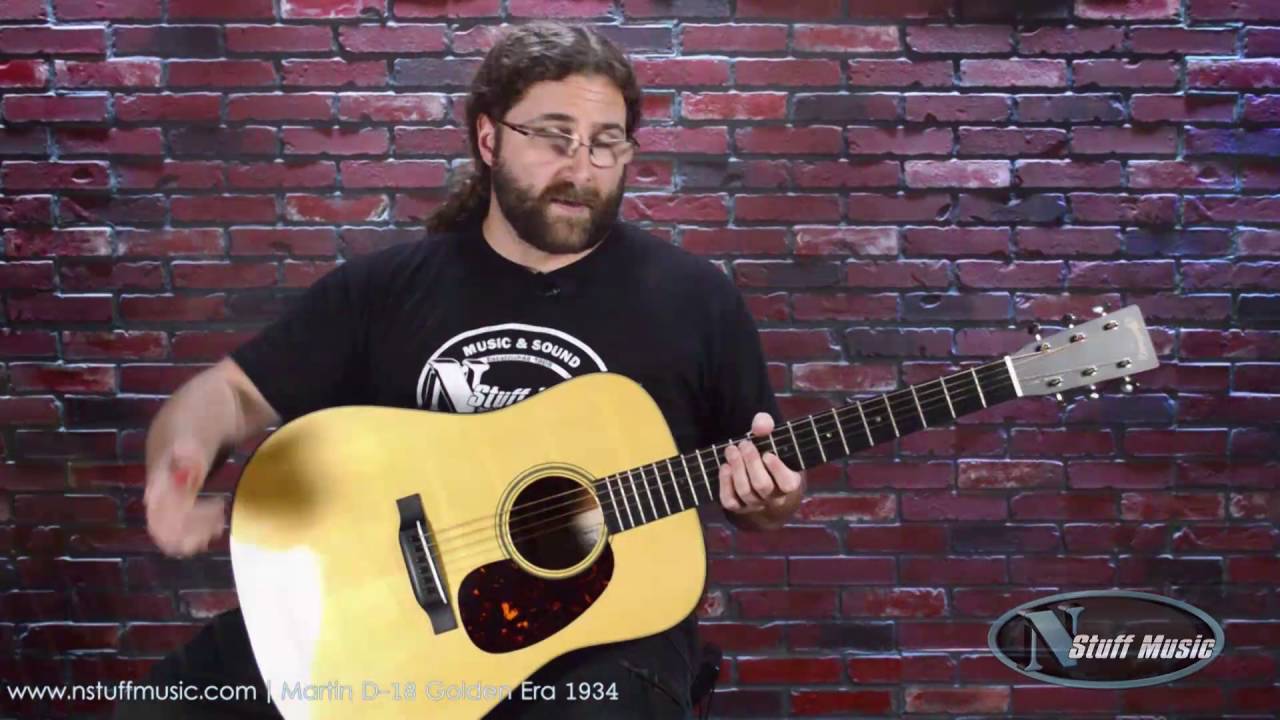 Martin D-18GE Golden Era 1934| N Stuff Music - YouTube