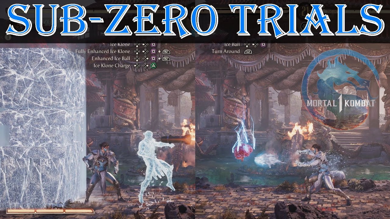 SUB-ZERO CHARACTER TRIALS - Fire Temple Season 6 Invasions | Mortal ...