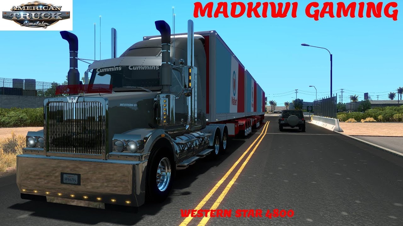 American Truck Simulator western star 4800 - YouTube