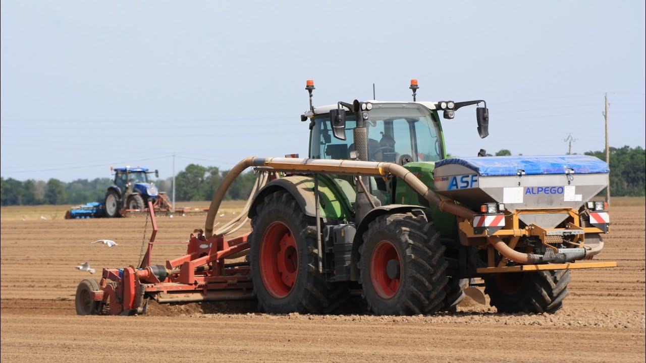 Préparation plus semis de betteraves rouge dans le Loiret 🌱 - YouTube