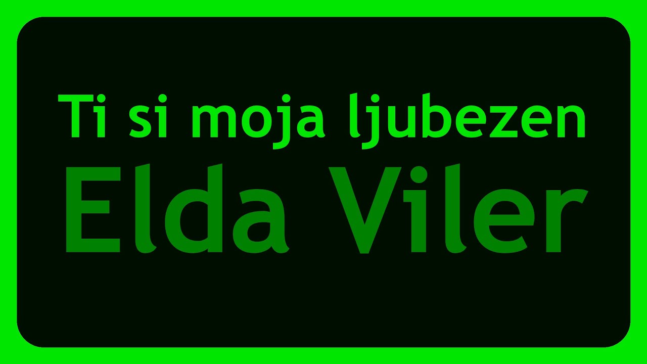 Elda Viler - Ti si moja ljubezen (Karaoke) - YouTube
