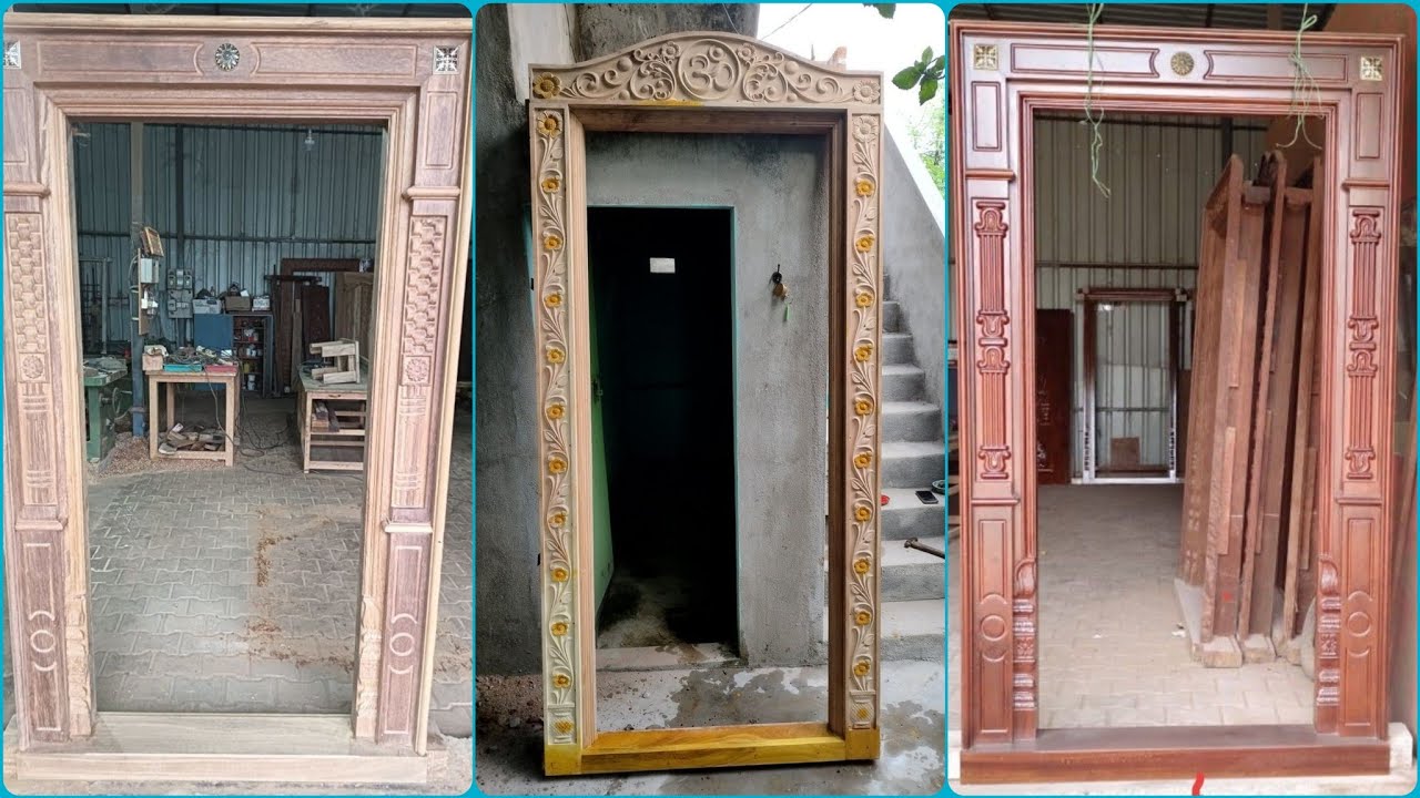 अपने घर में लगाए ऐसी शानदार चौखट दरवाजे के लिए || Sagwan Wooden Chokhat ...