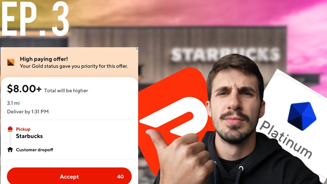 Doordashing Until I’m A Platinum Status Dasher | Episode 3 - YouTube