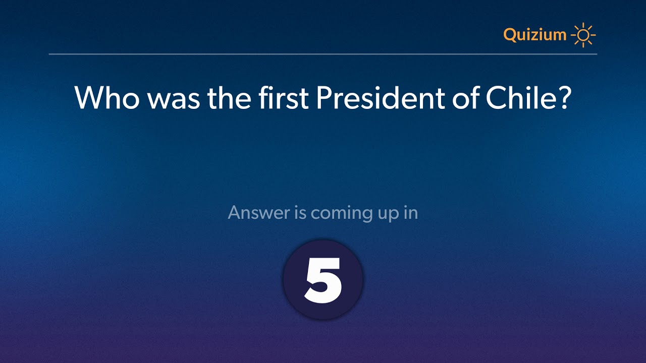 Who was the first President of Chile? Chile Quiz - YouTube