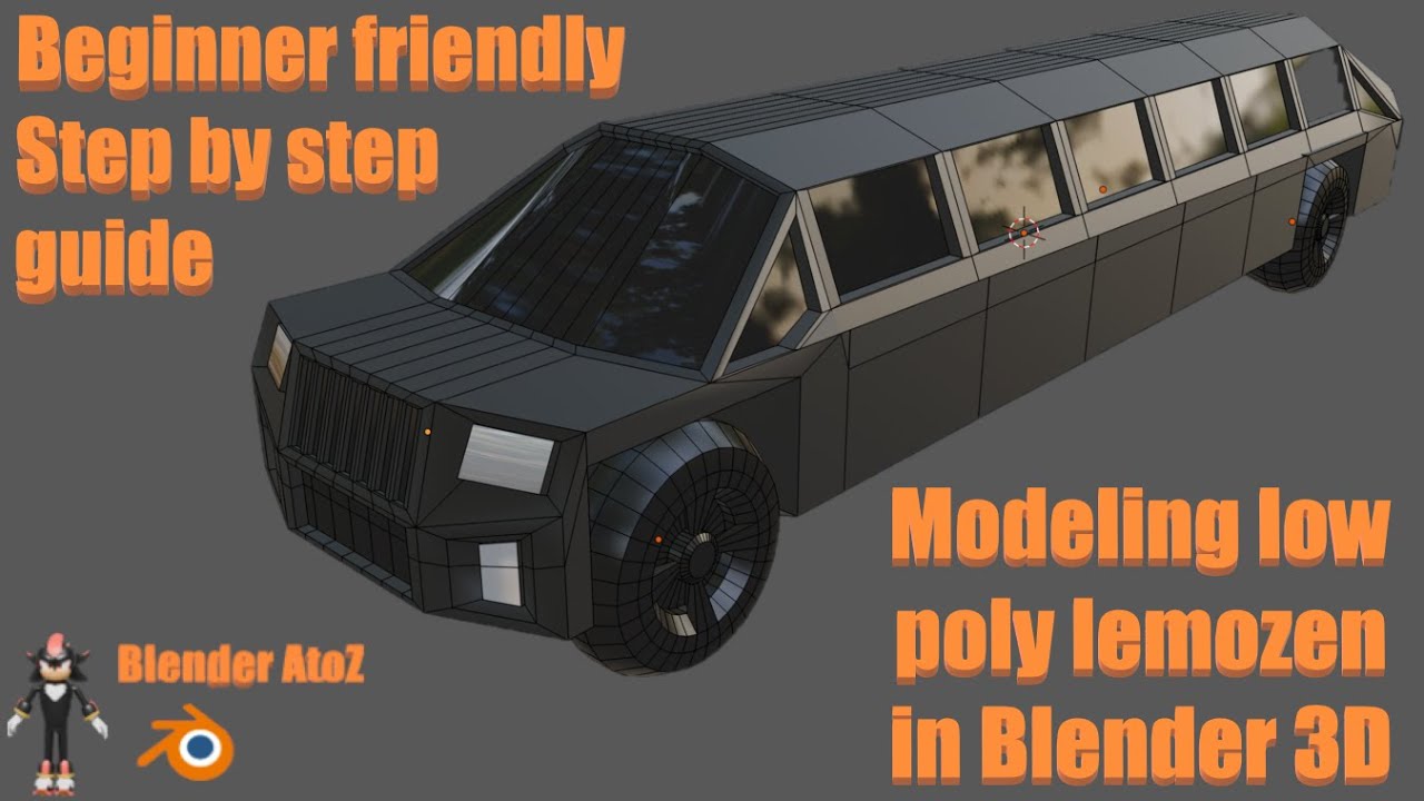 How to model a low poly lemozen in blender 3D | Step by step guide ...