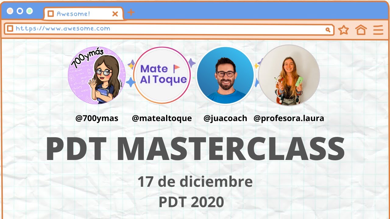 MASTER CLASS PDT - YouTube