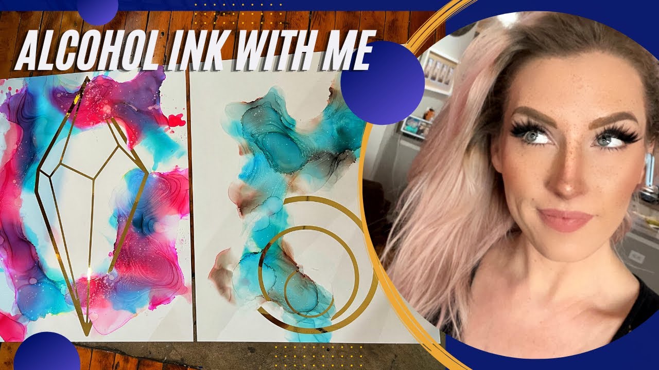 XL Alcohol Ink Painting - YouTube