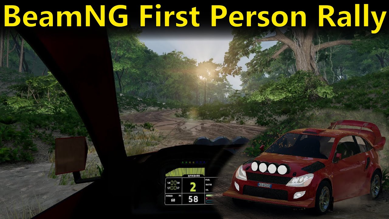 BeamNG First Person Rally Stage! (Lost Paradise Gravel Edition) - YouTube