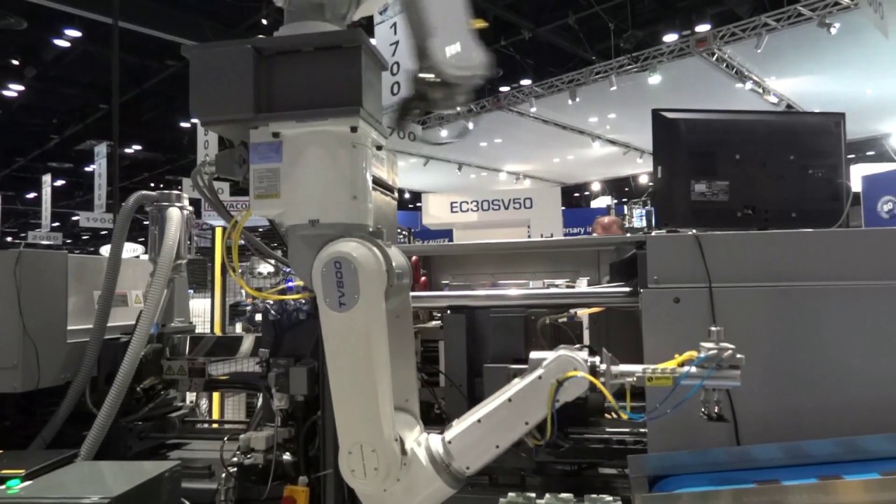 TM Robotics | Demonstrating the TV800 Pick and Place Robot - YouTube