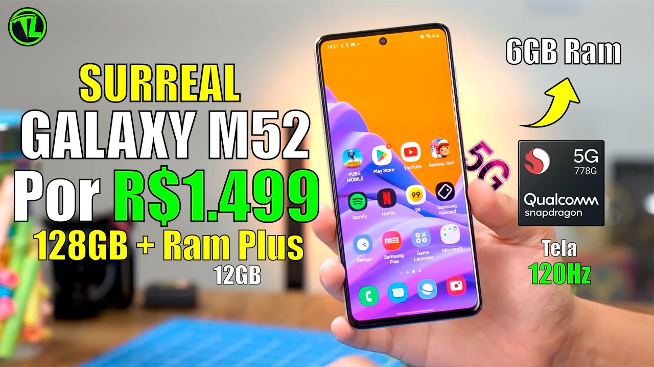 GALAXY M52 5G 128GB/6GB - Vale a Pena Comprar por R$ 1499 Reais ...