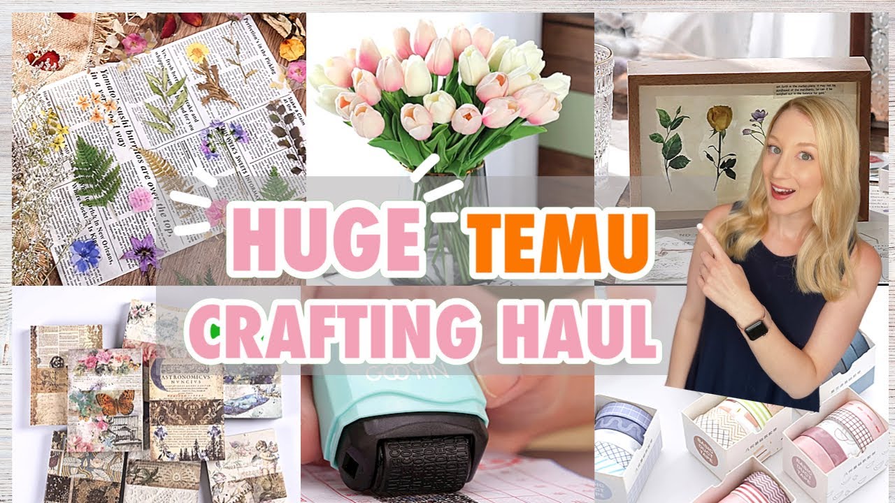 IS TEMU WORTH IT? HUGE DIY CRAFTING SUPPLIES HAUL ! 20 GENIUS FINDS ...