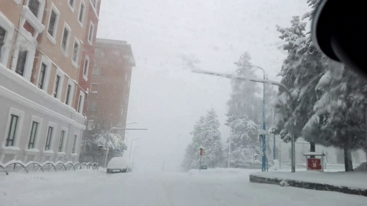Neve a Campobasso 2017 - YouTube