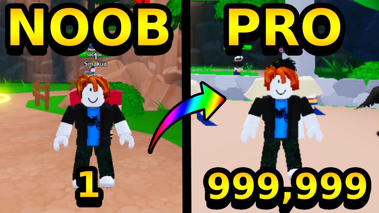 Noob to Pro in Roblox Anime Power Simulator - YouTube