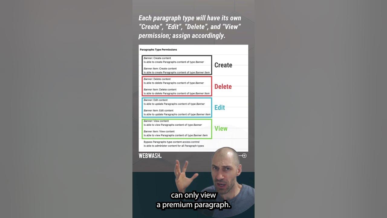 Control Paragraph Access using Paragraphs Type Permissions Module in Drupal - YouTube