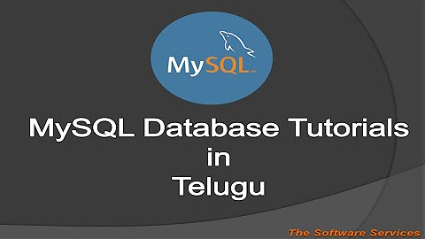 MySQL DataBase Tutorials in Telugu - YouTube