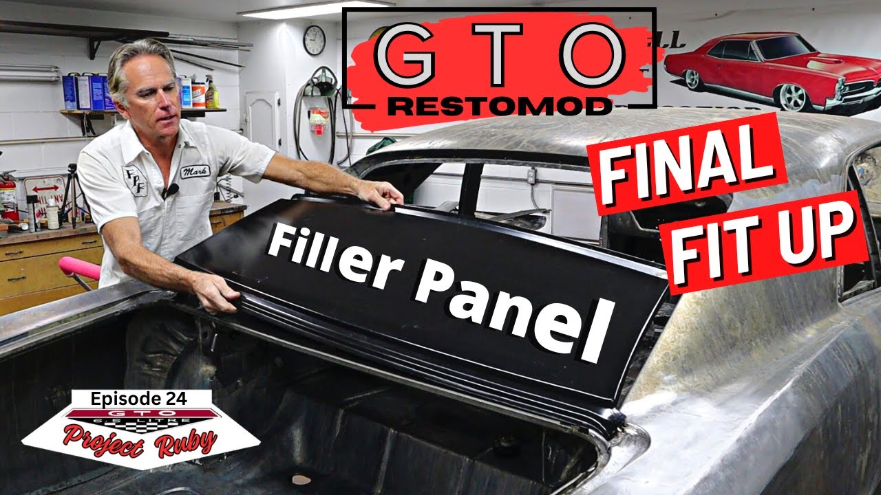 GM A Body Filler Panel Final Fit Up - Rusted Out Rear Window Channel ...
