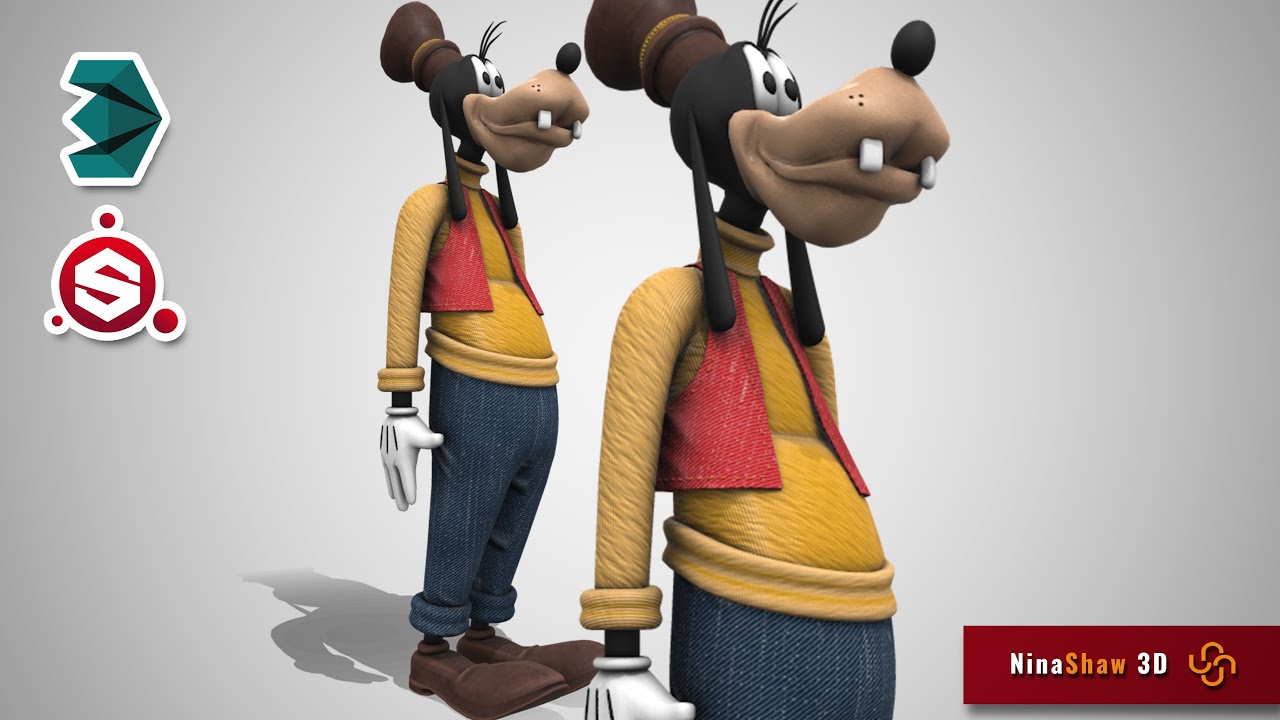 Modeling, Unwrap & Texturing Cartoon Goofy - Part6 [Unwrap] - YouTube