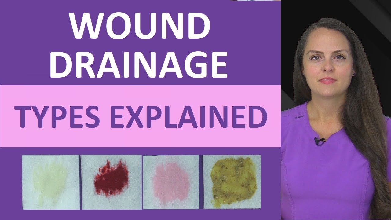 Wound Drainage Types Nursing NCLEX Sanguineous Serous