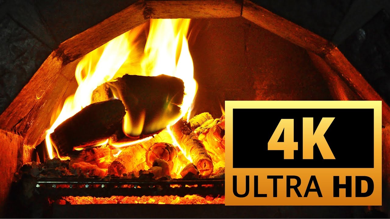 🔥 Cozy Fireplace 4K (12 HOURS). Fireplace with Crackling Fire Sounds ...