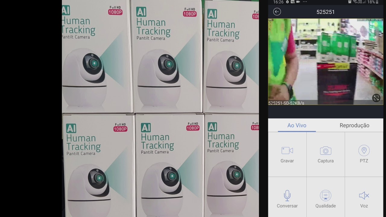 Al Human Tracking Câmera IP configurar compartilhar e gravar - YouTube