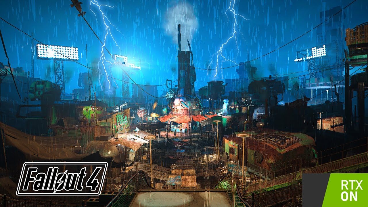 True Storm and Reactor ENB Fallout 4 Mod Showcase | Raining in Diamond ...