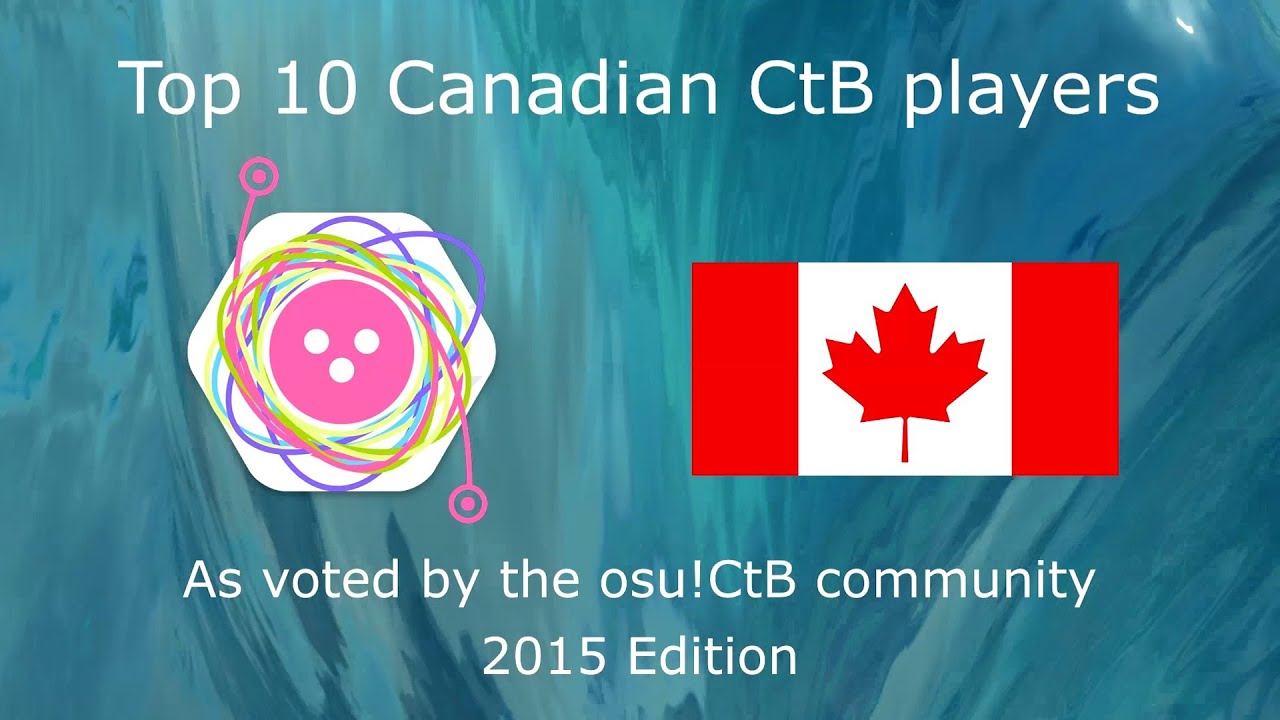 Top 10 Canada Osu!CtB players - 2015 Edition - YouTube